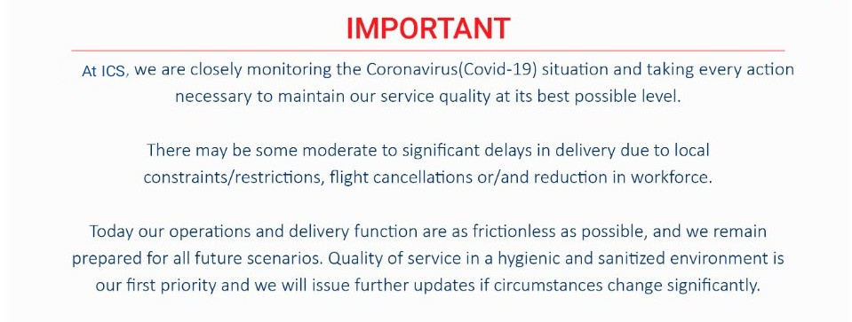 ICS ::: International Courier Services ::: Delivering Fast - Affordable ...